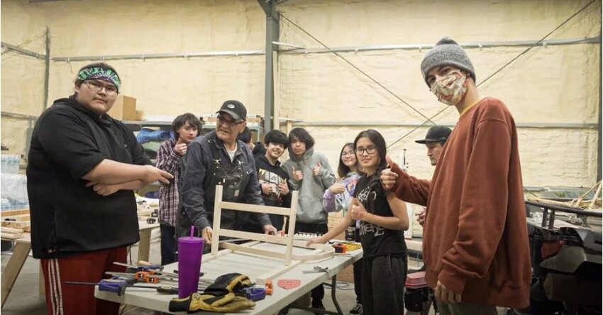 CRNA Sled Building Class Combines Science, Art and Culture - Copper ...