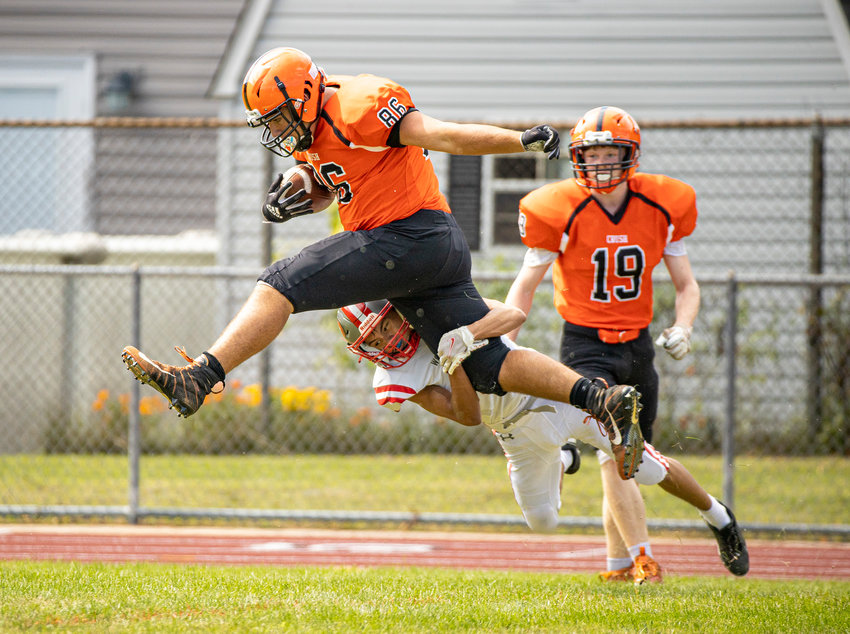 Walton Warrior football cruises to early season victory over Chenango ...
