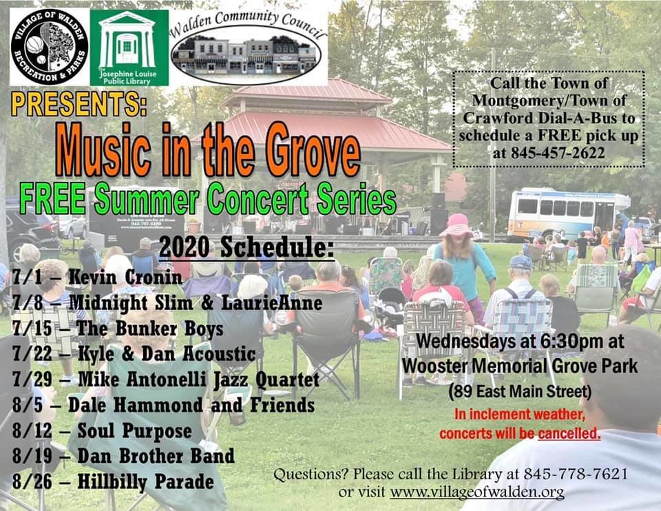 Music in the Grove Summer Concert Series with Soul Purpose | My Hudson ...