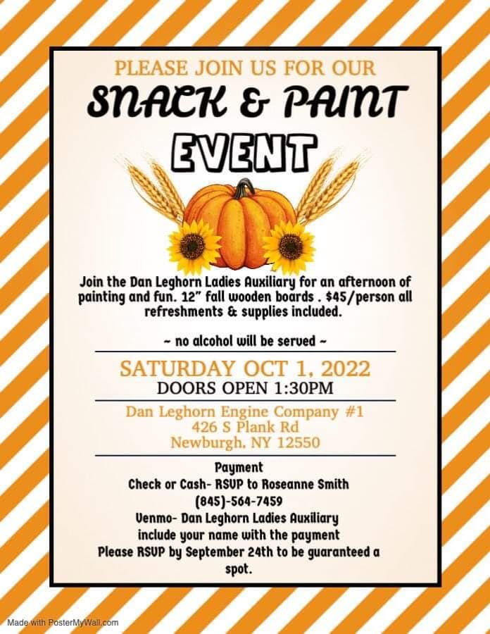 Snack and Paint Event | My Hudson Valley