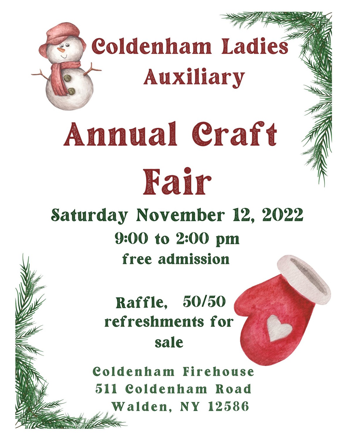 Coldenham Ladies Auxilliary Annual Craft Fair | My Hudson Valley