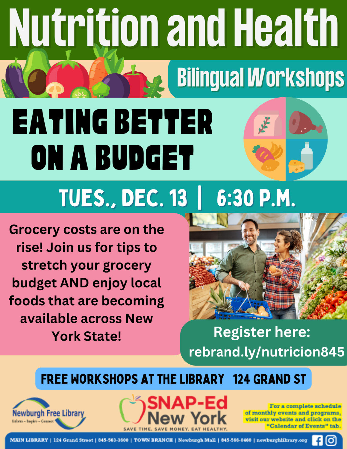 Eating Better on a Budget-Bilingual Workshop | My Hudson Valley