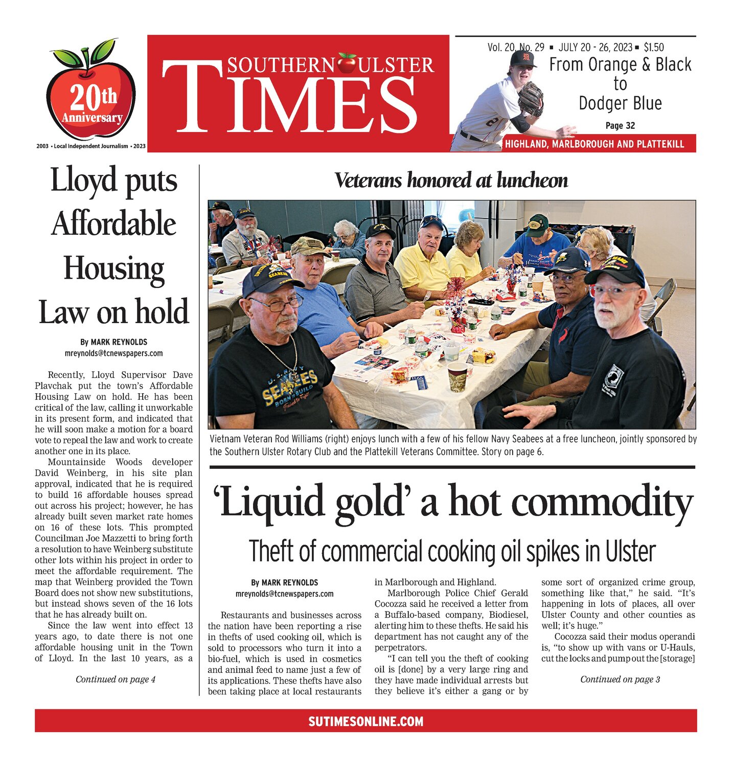 Southern Ulster Times - July 20, 2023 | My Hudson Valley