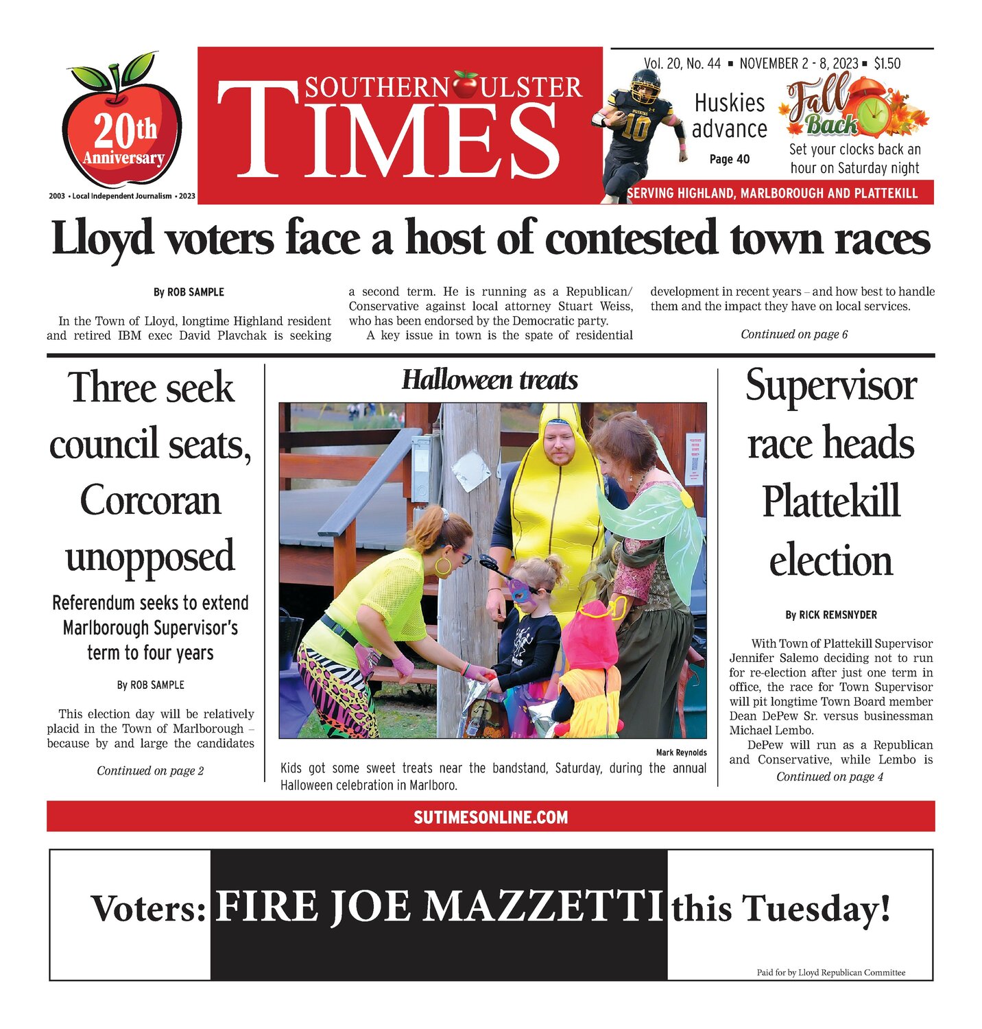 Southern Ulster Times - November 2, 2023 | My Hudson Valley