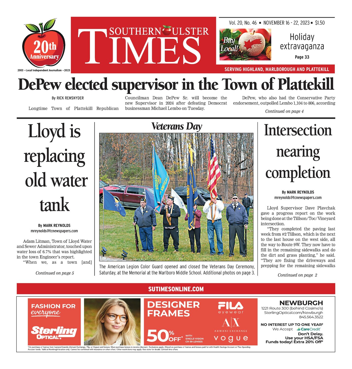 Southern Ulster Times - November 16, 2023 | My Hudson Valley