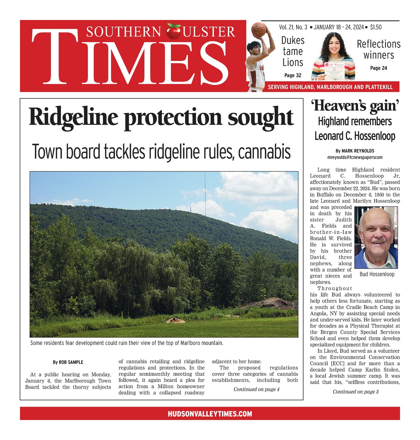 Southern Ulster Times - January 18, 2024 | My Hudson Valley