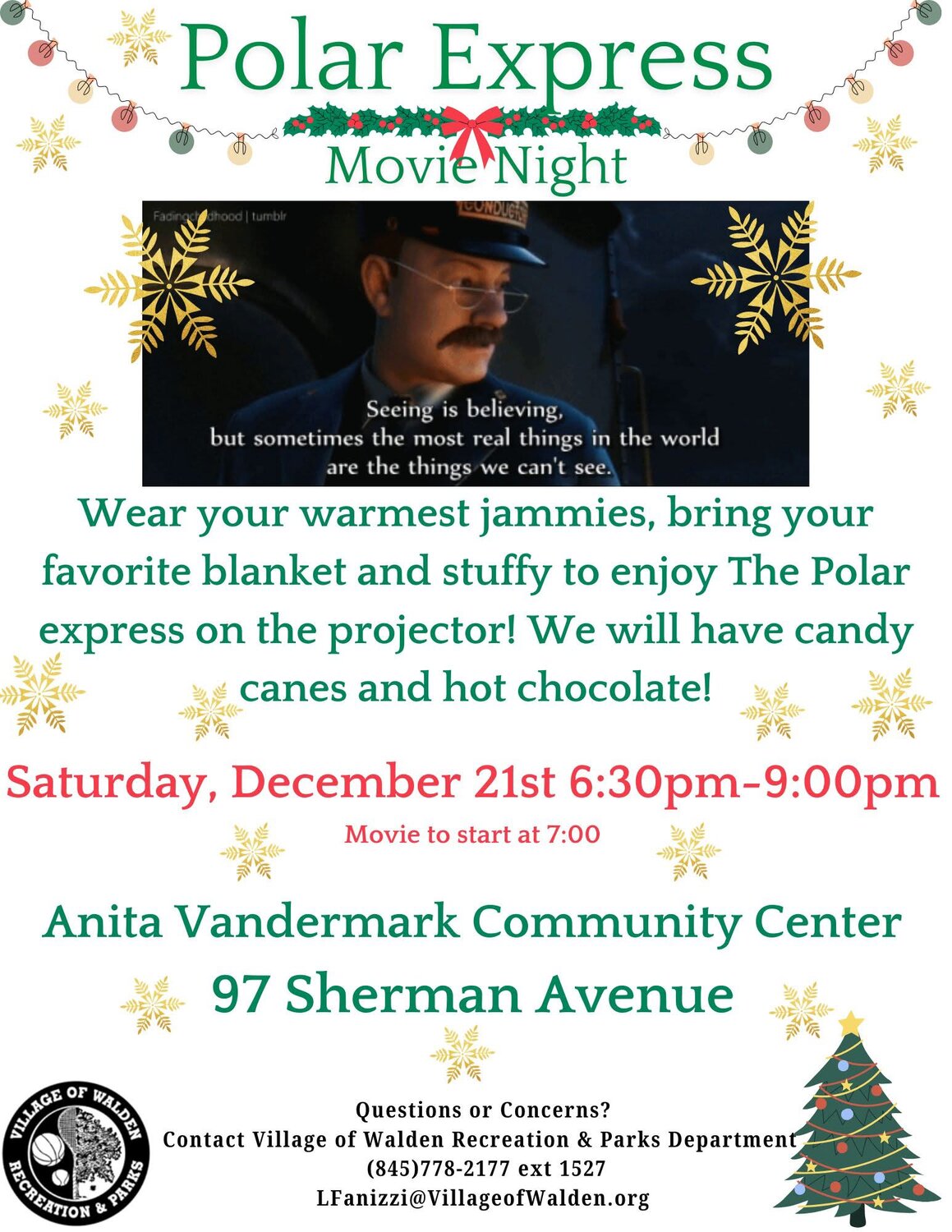 Polar Express Movie Night | Mid Hudson Times