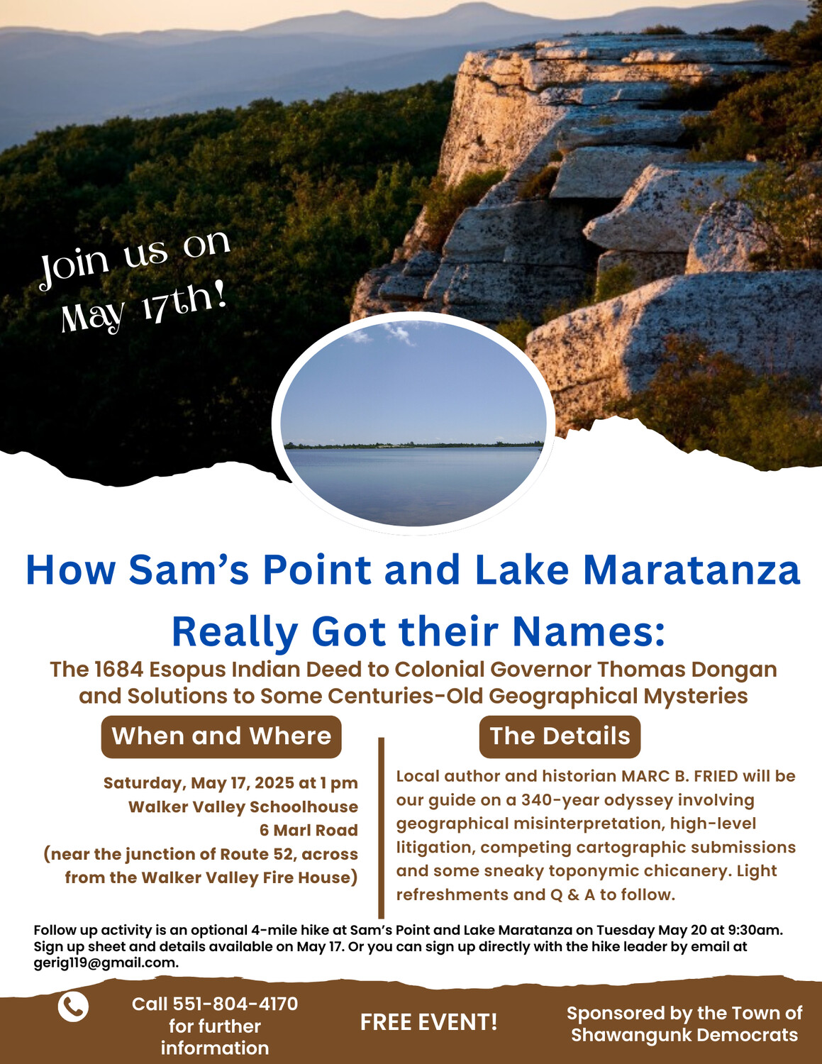 How Sam's Point and Lake Maratanza Really Got their Names | My Hudson ...