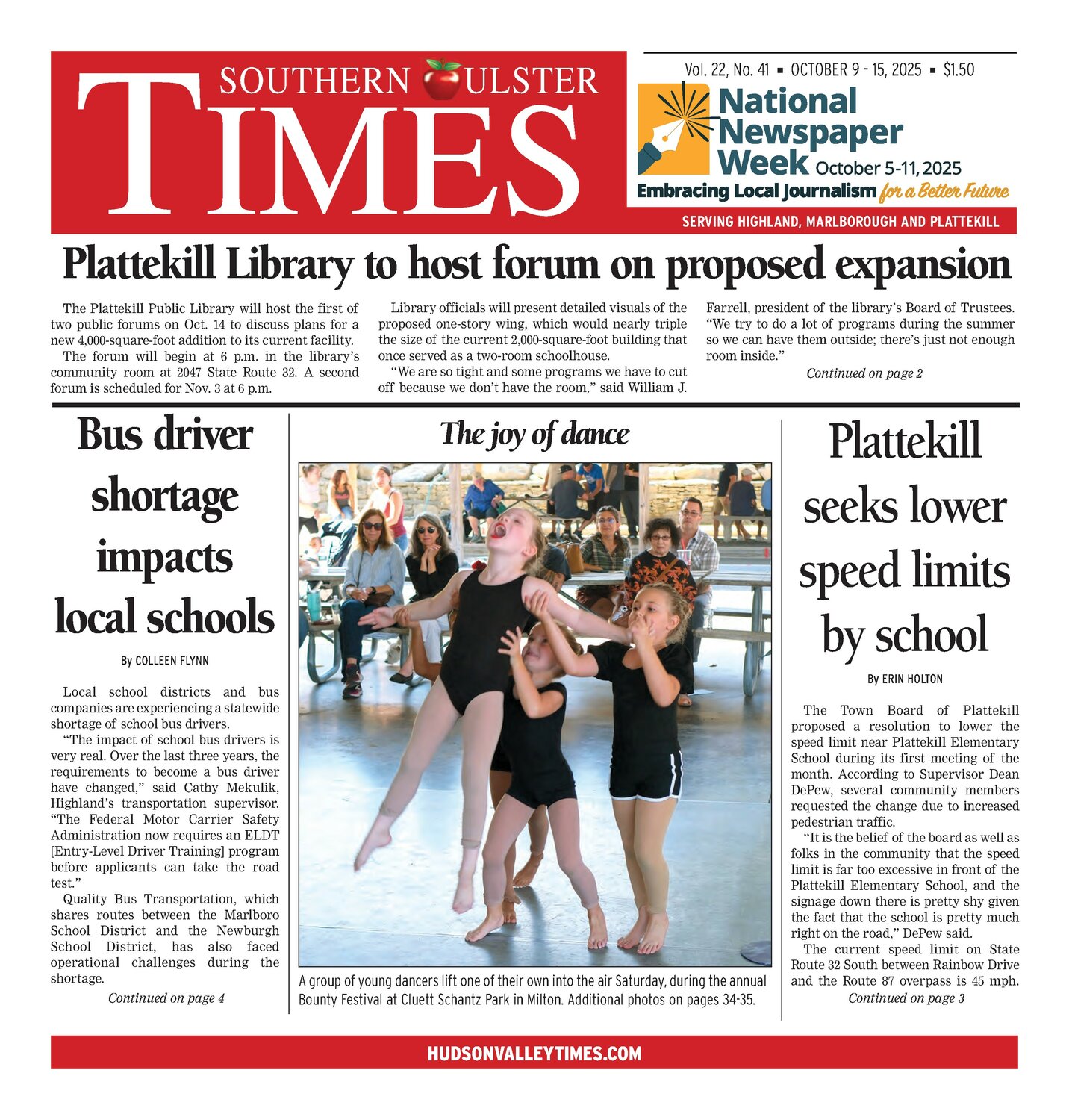 Southern Ulster Times - October 9, 2025 | My Hudson Valley