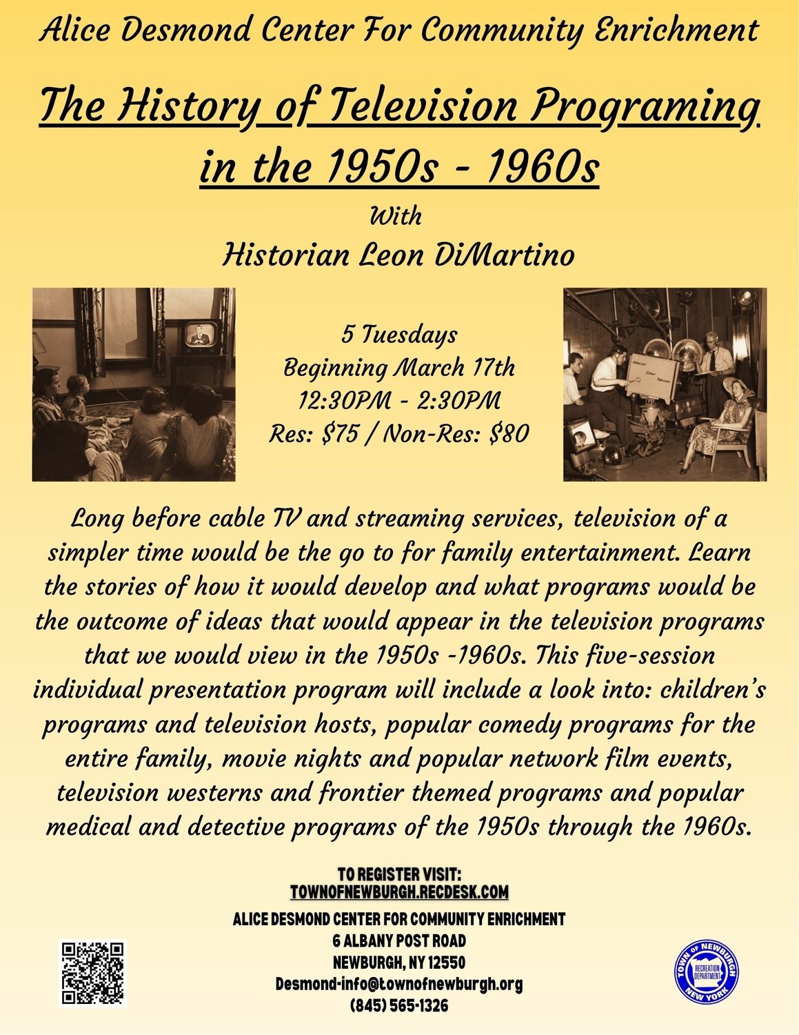 The History of Television Programming in the 1950s - 1960s | My Hudson ...