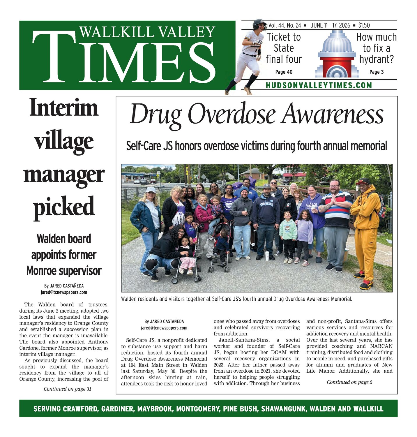 Wallkill Valley Times - June 11, 2026 | Wallkill Valley Times