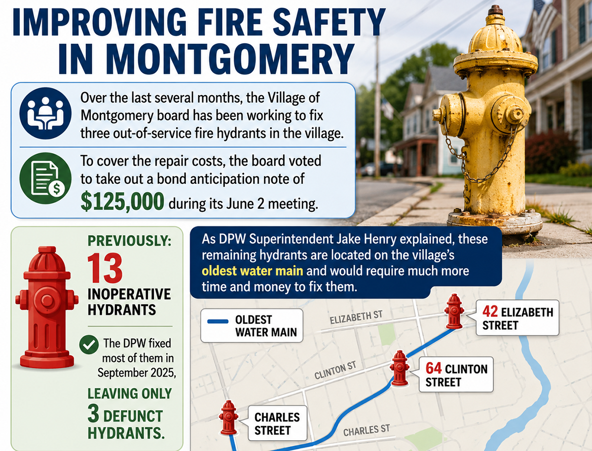 Village of Montgomery approves $125,000 BAN to pay for fire hydrant ...