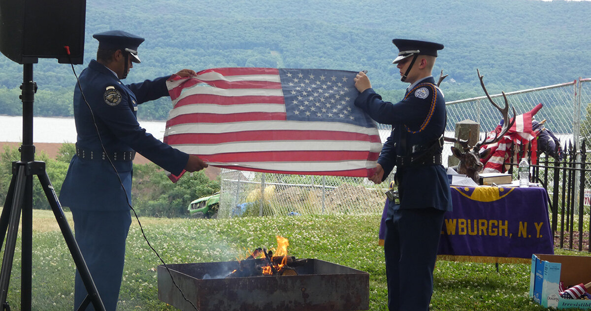 Newburgh Elks host flag ceremony | Mid Hudson Times