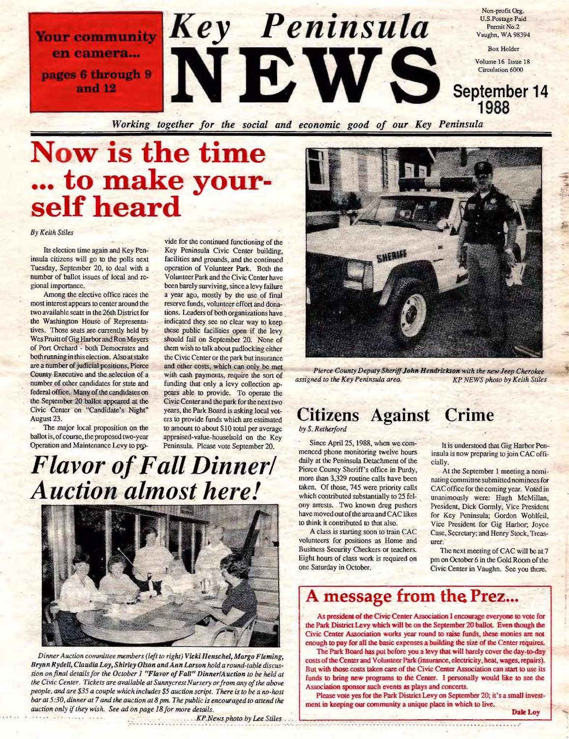 Sep 1988 issue | Key Peninsula News