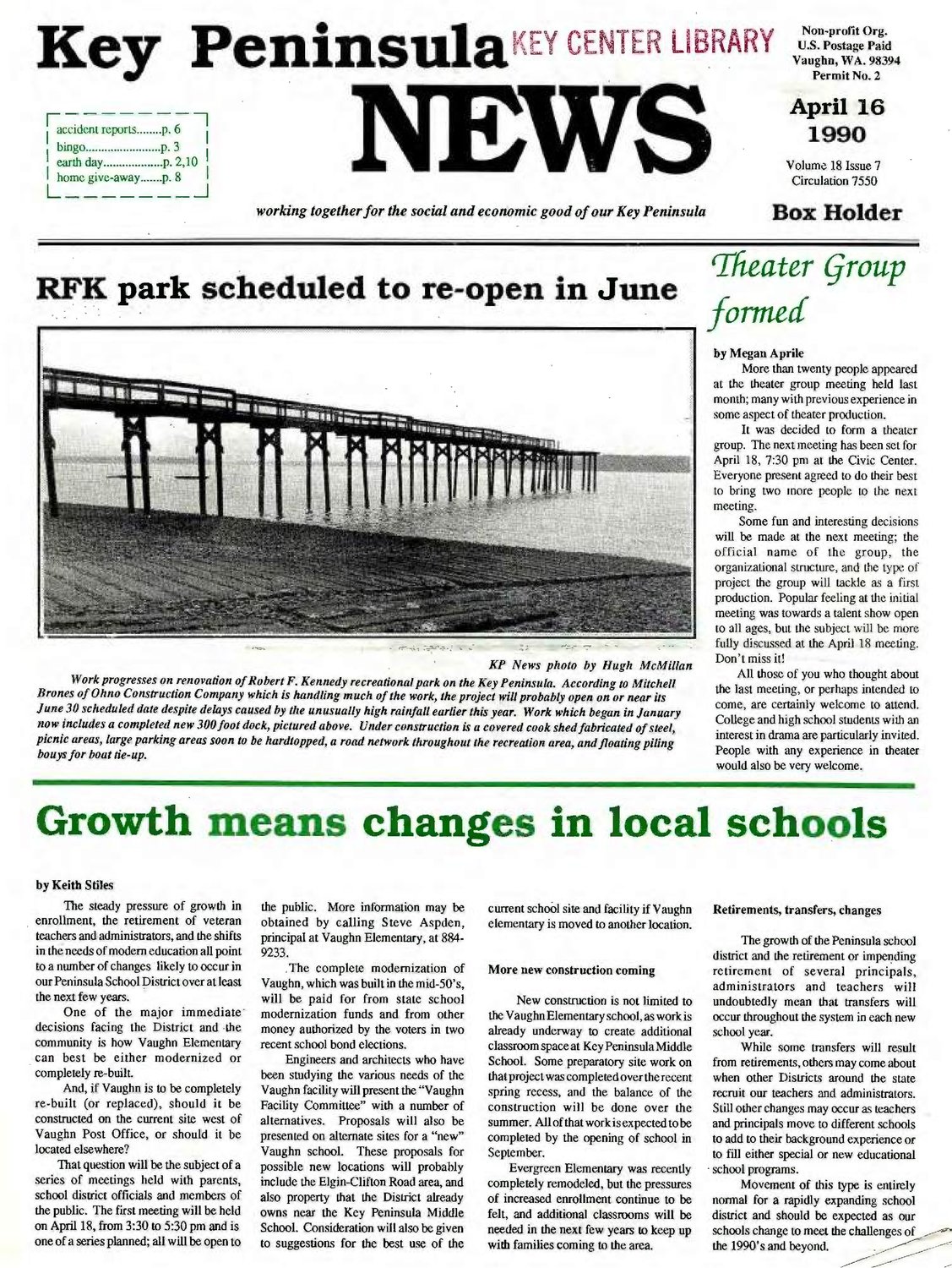 Apr 1990 issue | Key Peninsula News