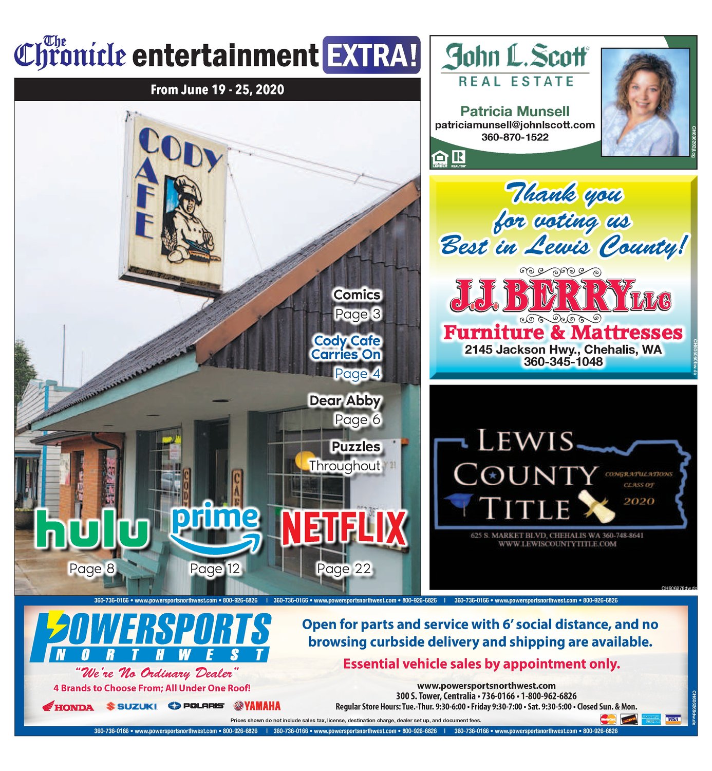 Entertainment Extra Jun 12, 2020 | The Daily Chronicle