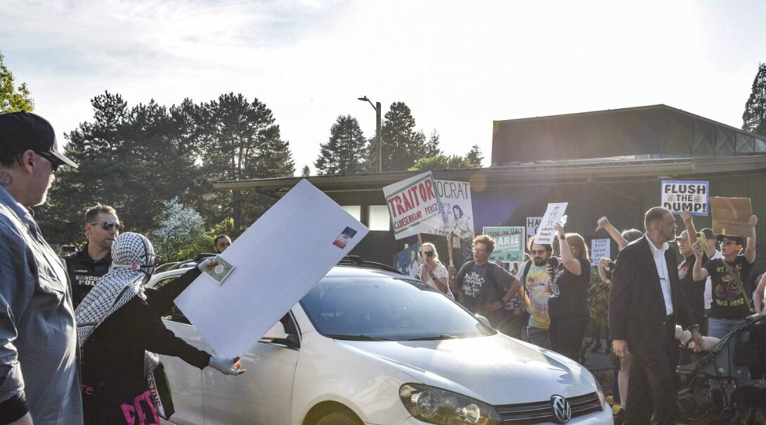 U.S. Rep. Marie Gluesenkamp Perez grilled over SAVE Act vote at chaotic ...