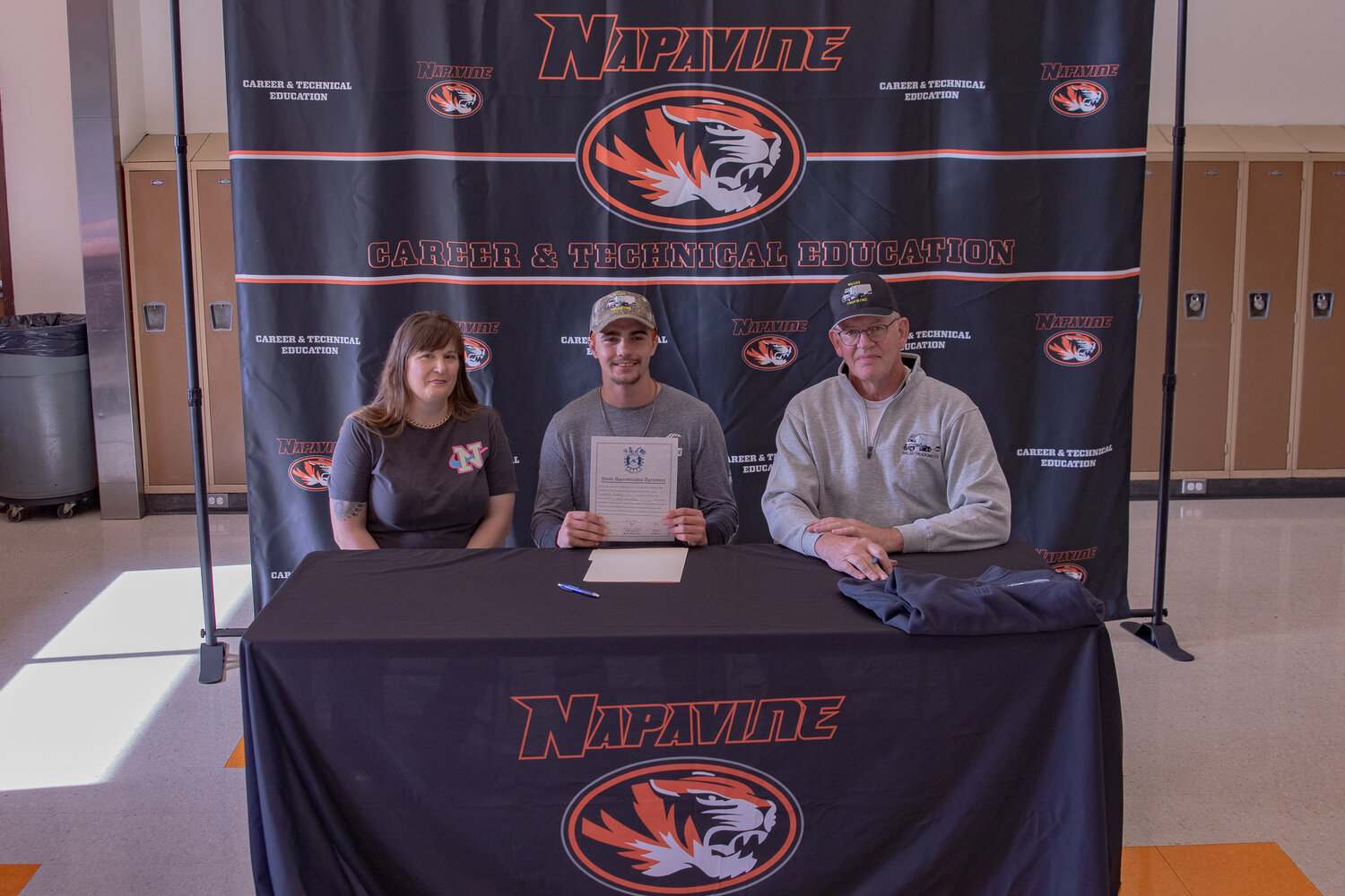Napavine High School student signs apprenticeship agreement to begin ...