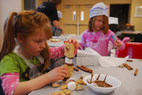 Kids craft chocolate masterpieces at the North Bellmore Library ...