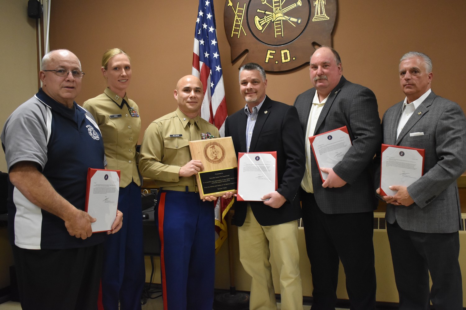 Marines thank Rockville Centre Fire Department for holiday toys ...