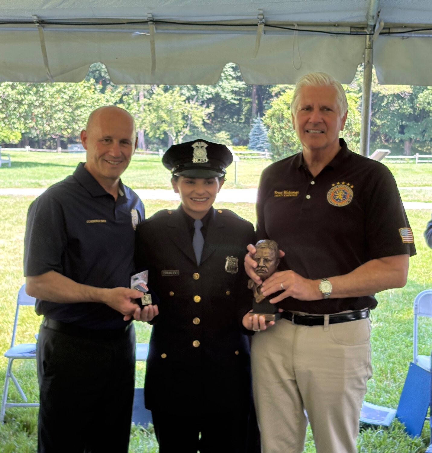 Nassau and Suffolk County police officers honored at Sagamore Hill with ...