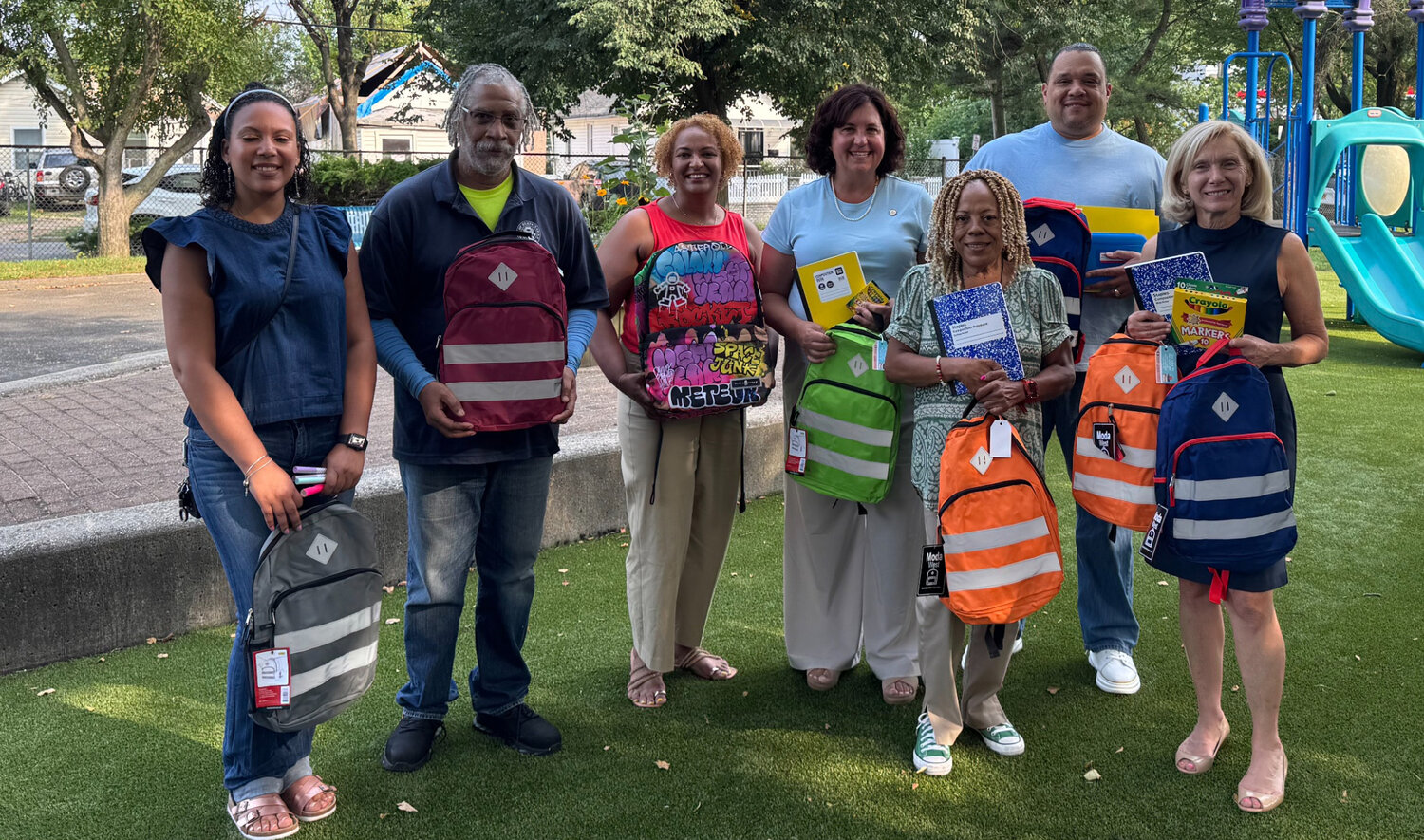 Senator Canzoneri-Fitzpatrick, Green Acres Mall donate backpacks to ...
