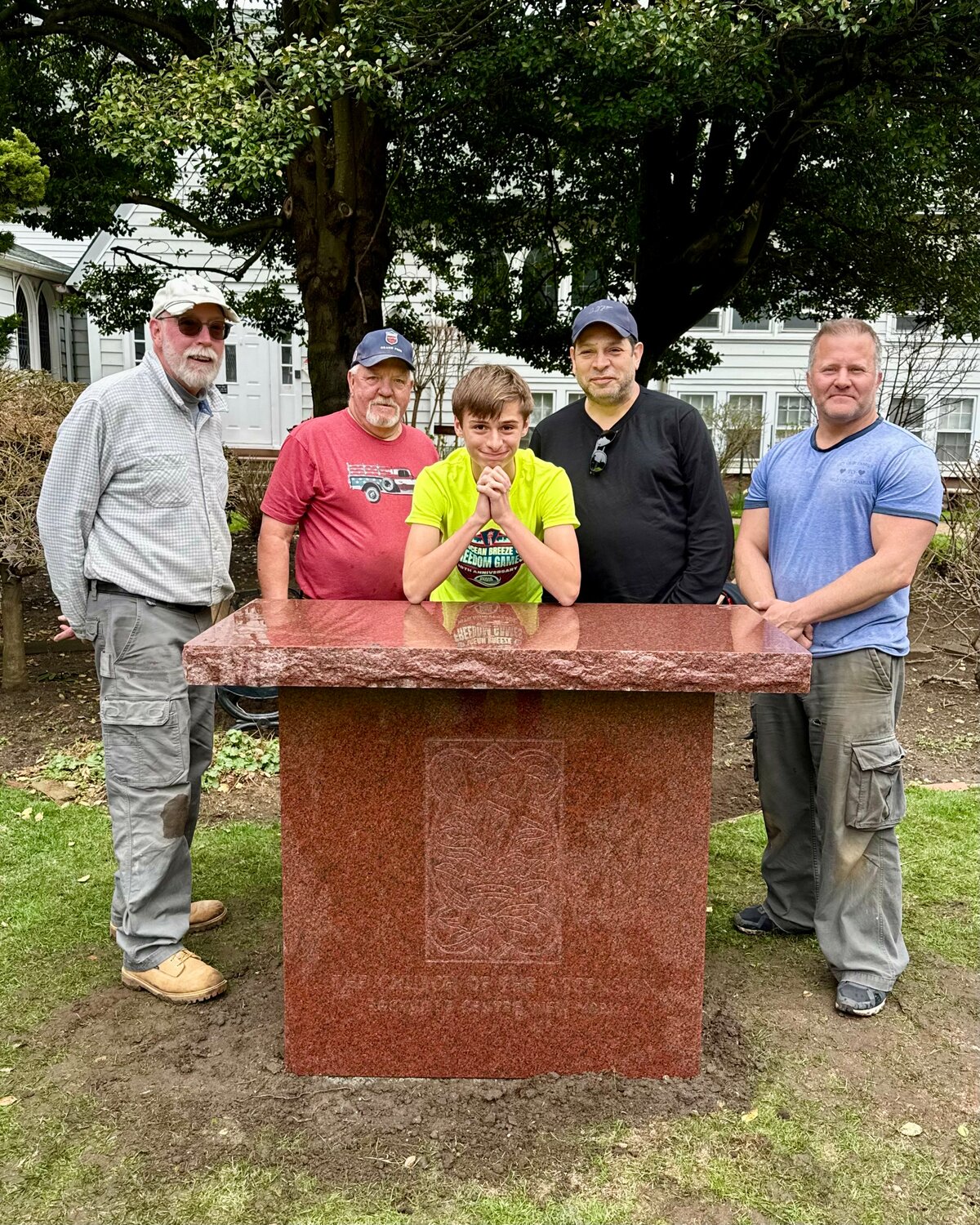 15-Year-Old Christian Carbonaro builds new outdoor stone altar for ...