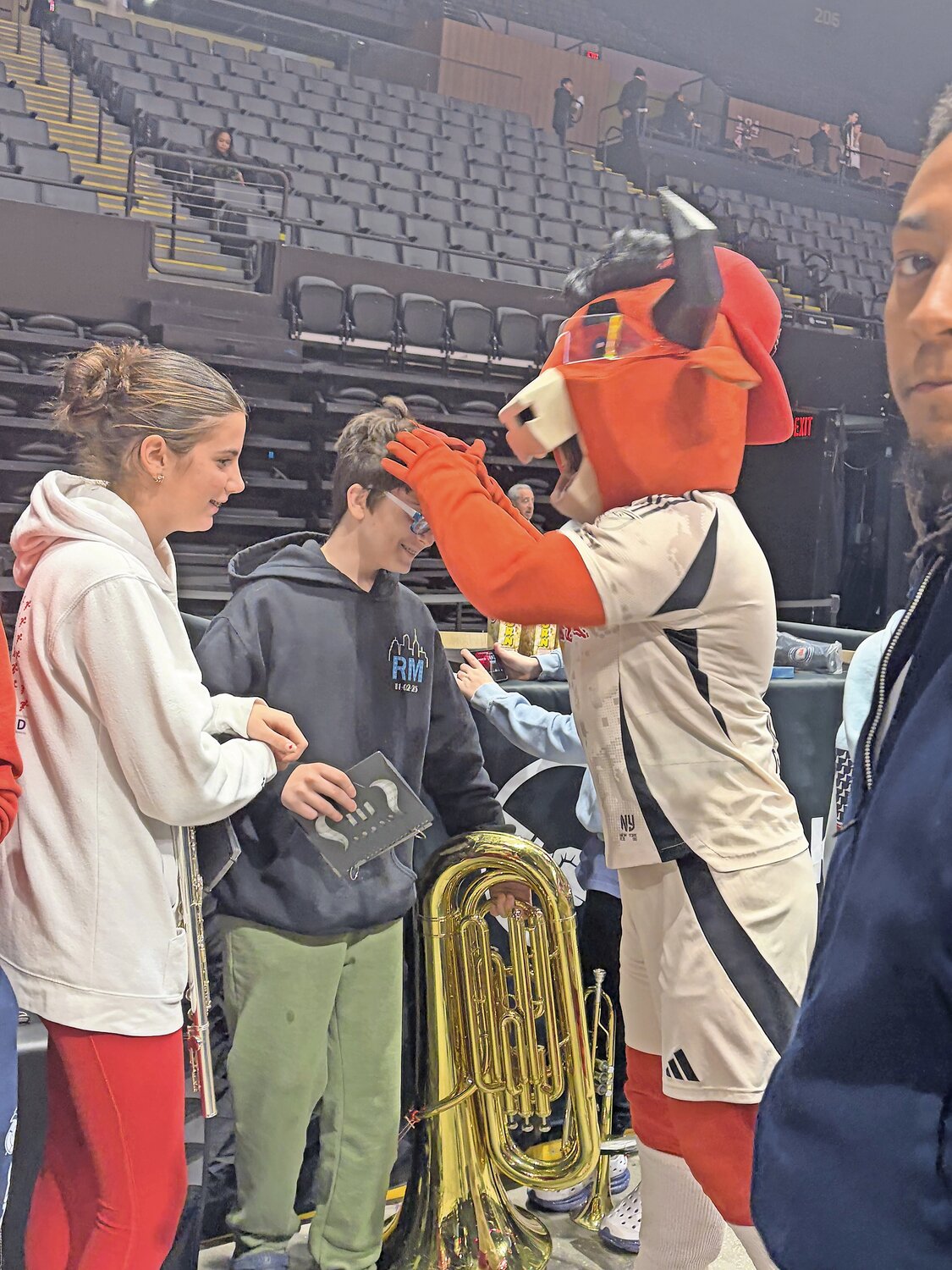 South Side Middle School band performs national anthems at Long Island ...