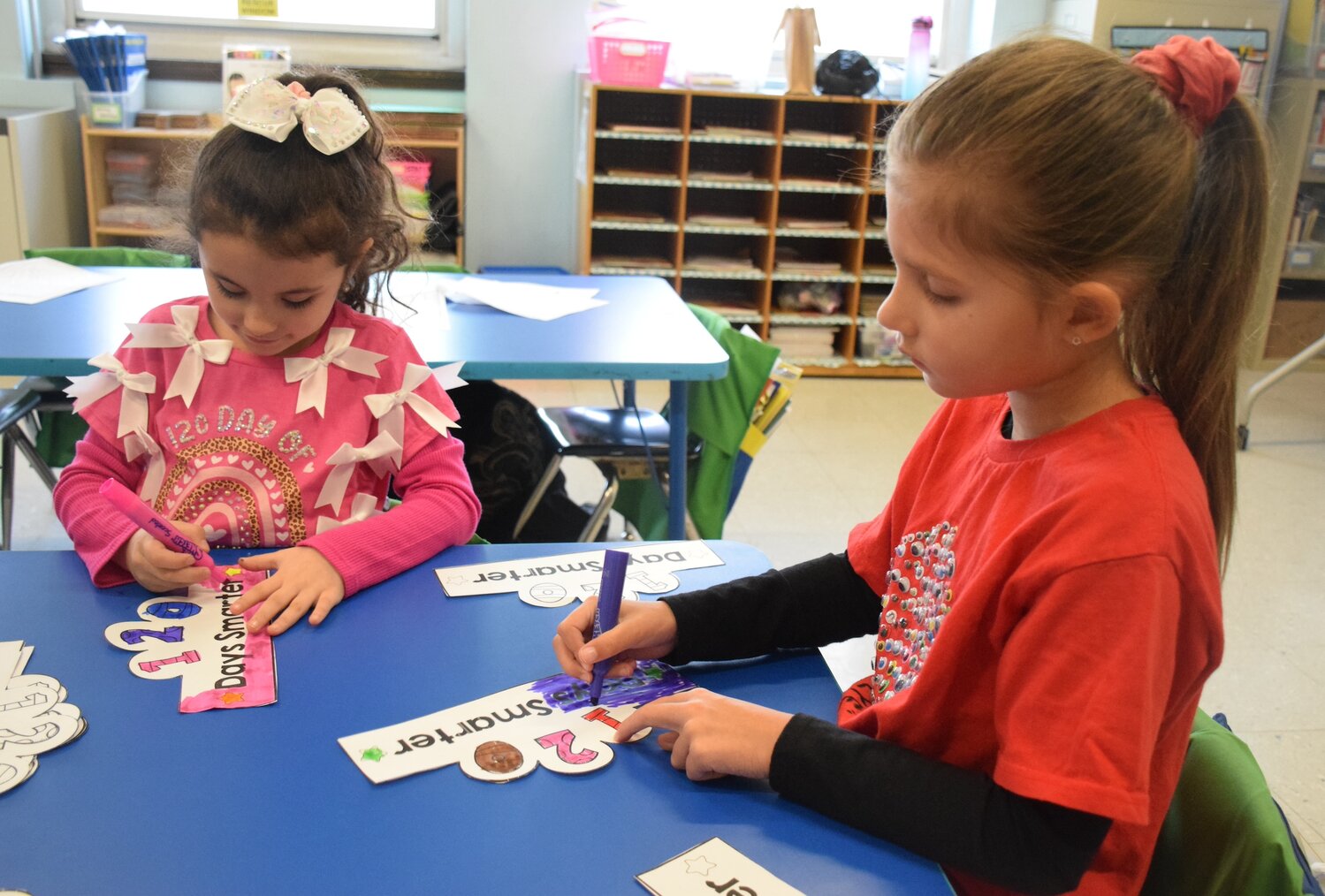 Wantagh first graders celebrate 120th day of school with creative math ...