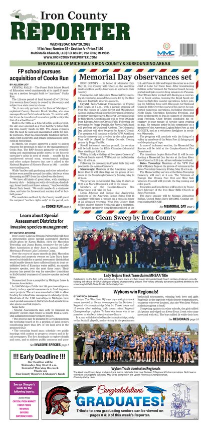 Obituaries - Iron County Reporter