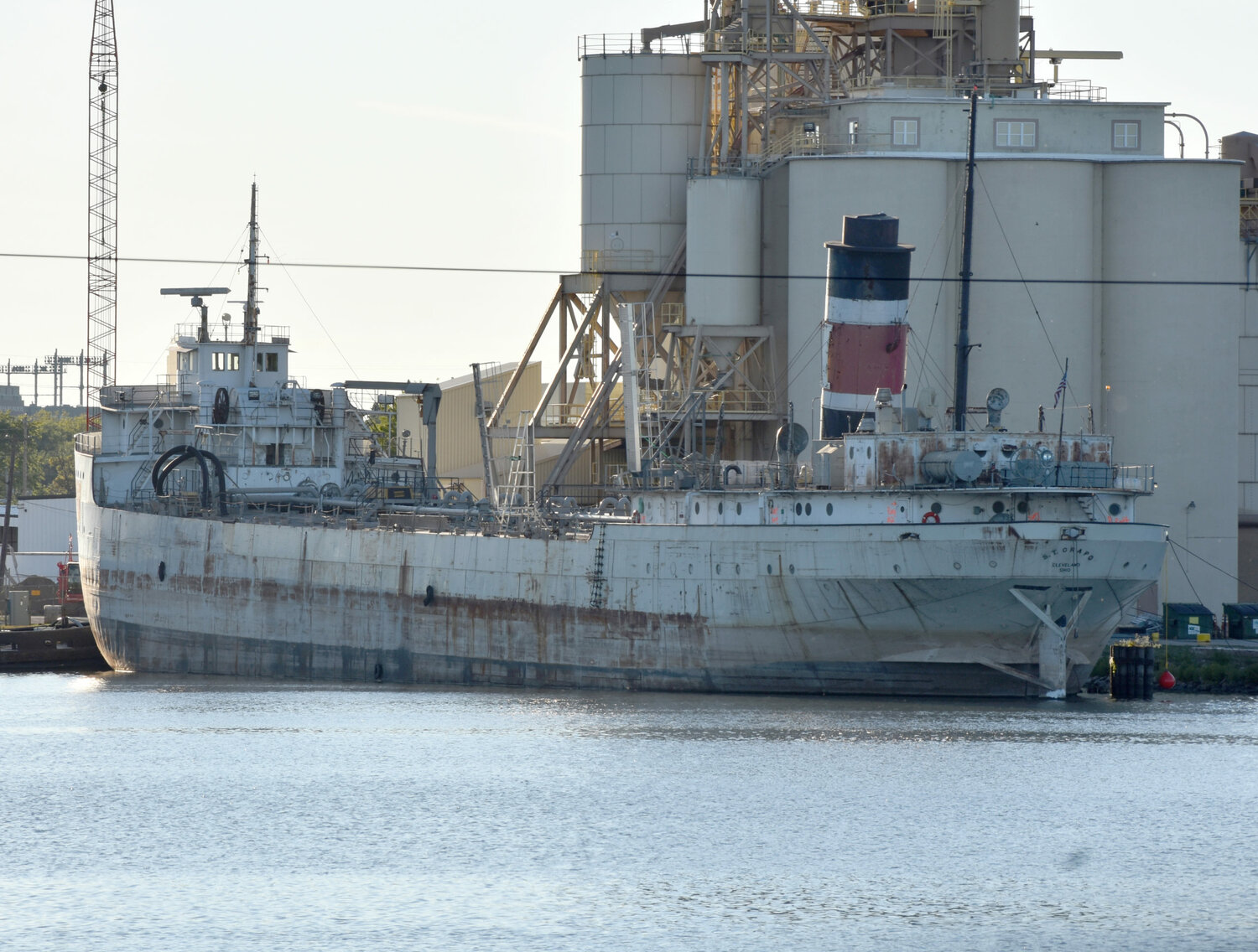 Taking out the recycling: 95-year-old cement freighter S.T. Crapo towed ...