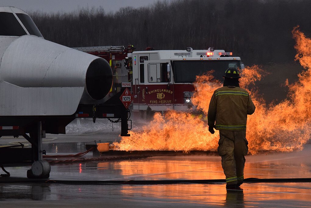 Practice makes perfect: Rhinelander airport conducts mock aircraft ...