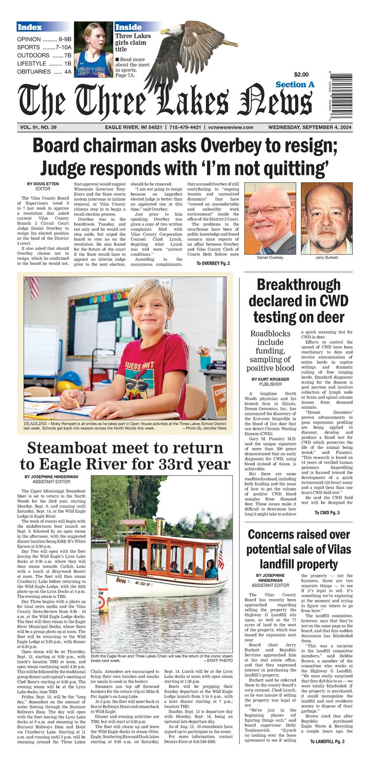 Three Lakes News_2024.09.04 - Vilas County News-Review