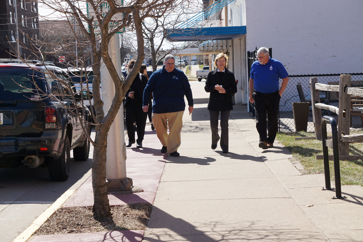 Senator Baldwin stops at businesses in downtown Merrill - Merrill Foto News
