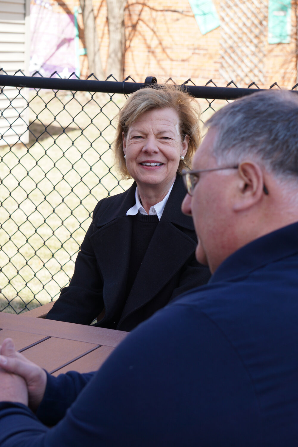 Senator Baldwin stops at businesses in downtown Merrill - Merrill Foto News
