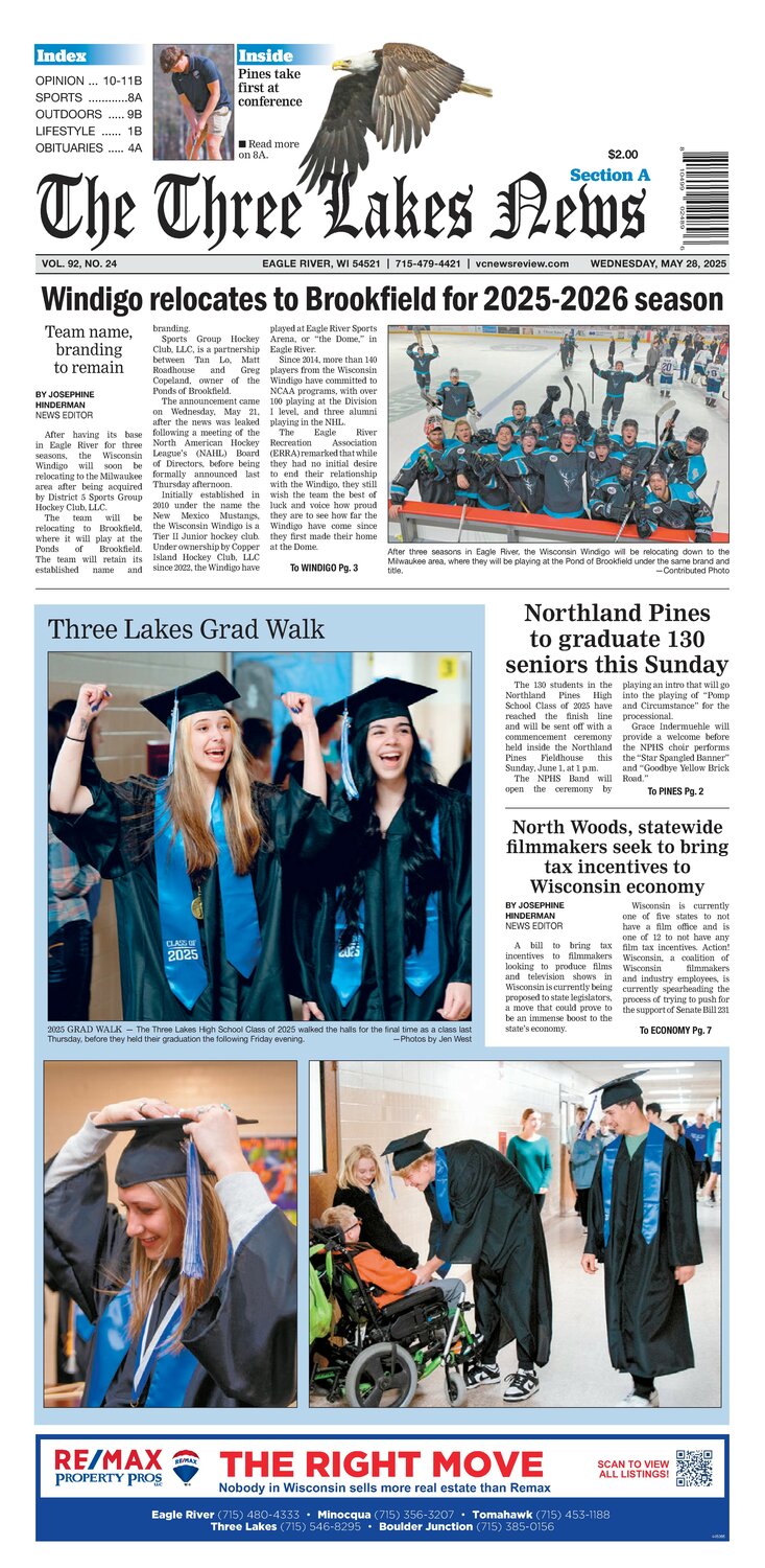 Three Lakes News 05.28.25 - Vilas County News-Review