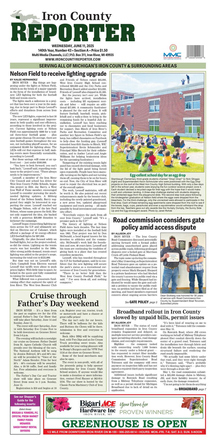 Iron County Reporter Wednesday, June 11, 2025 - Iron County Reporter