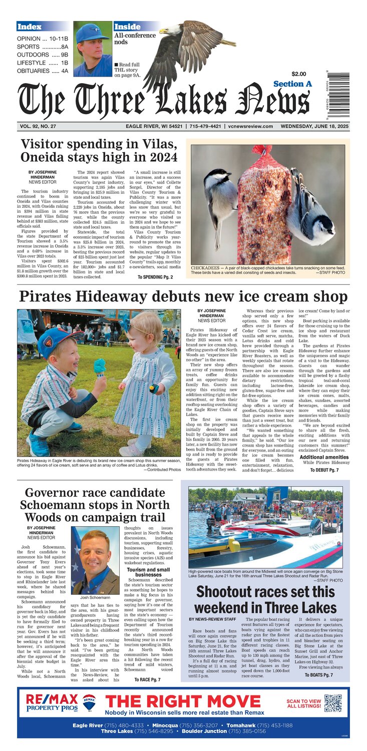 Three Lakes News 06.18.2025 - Vilas County News-Review