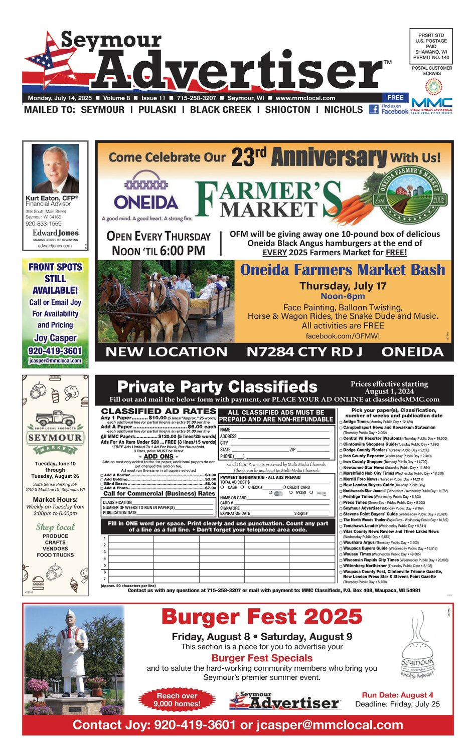 Seymour Advertiser 07-14-25 - Seymour Advertiser