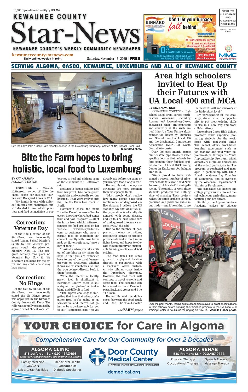Kewaunee County Star-News 11.15.25 - Kewaunee County Star News