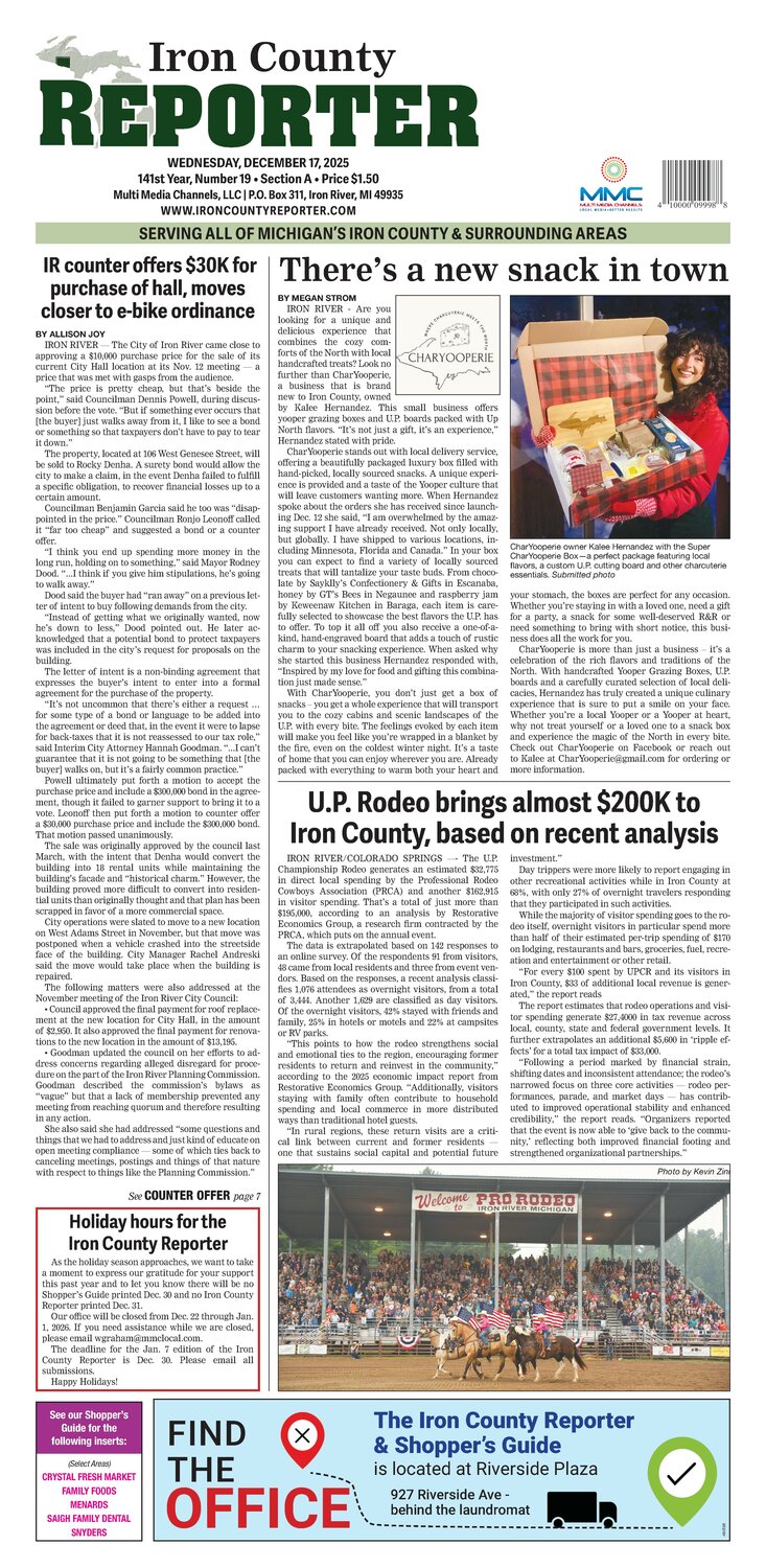 Iron County Reporter Wednesday, December 17, 2025 - Iron County Reporter