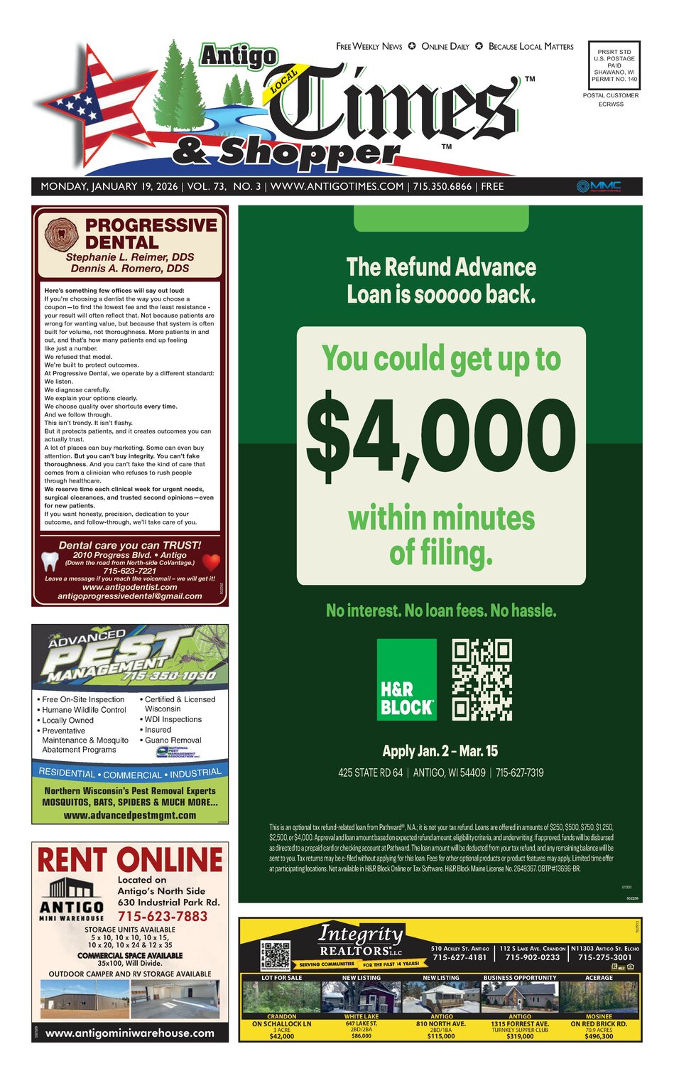 Antigo Times 01.19.2026 - Antigo Times