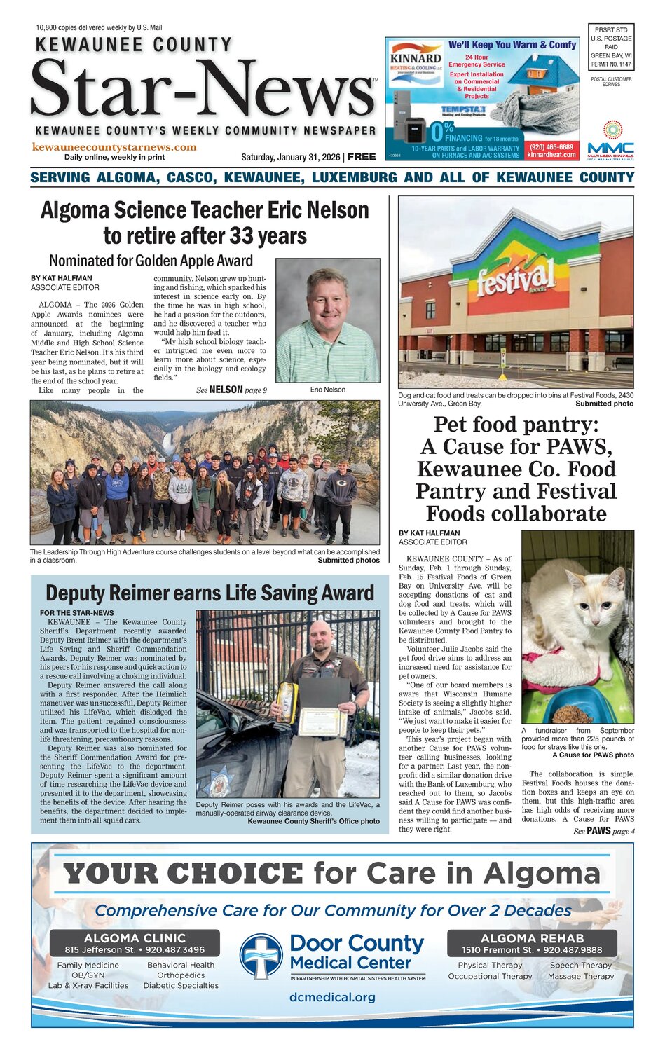 Kewaunee County Star-News 01.31.26 - Kewaunee County Star News