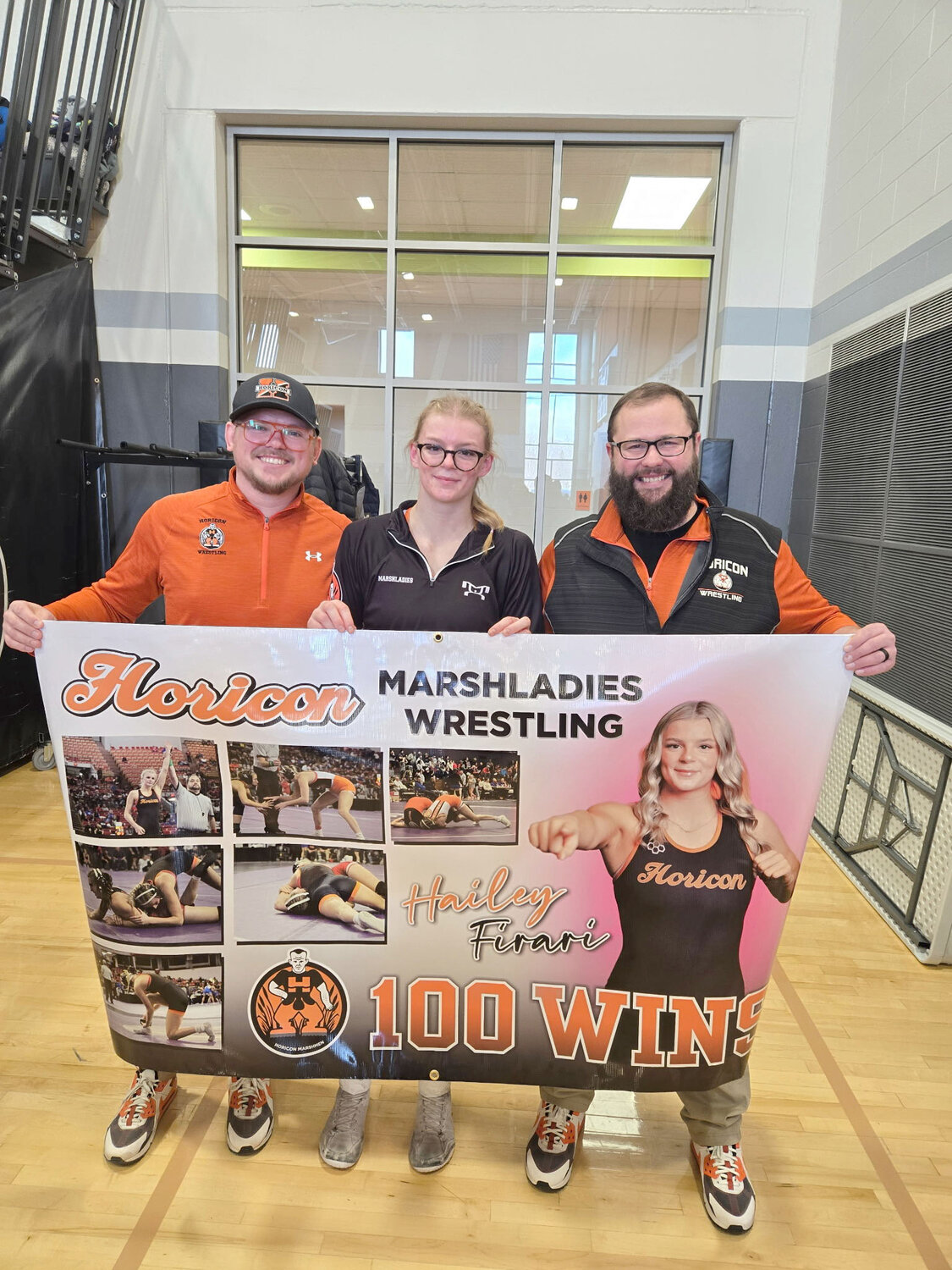Firari First Horicon Female Wrestler with 100 Wins - Dodge County Pionier