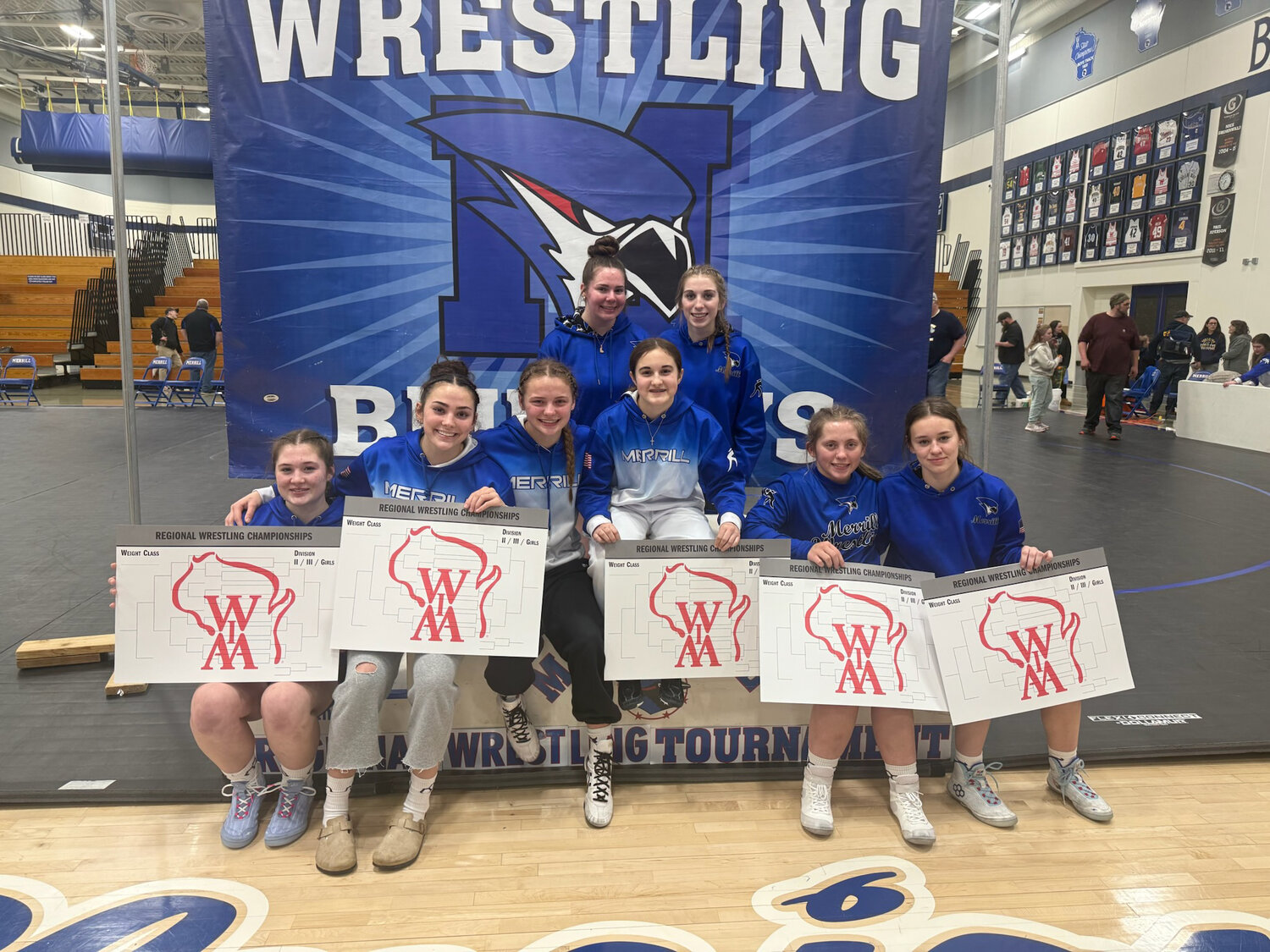 Merrill Varsity Girls Wrestling Team wins second consecutive Regional ...
