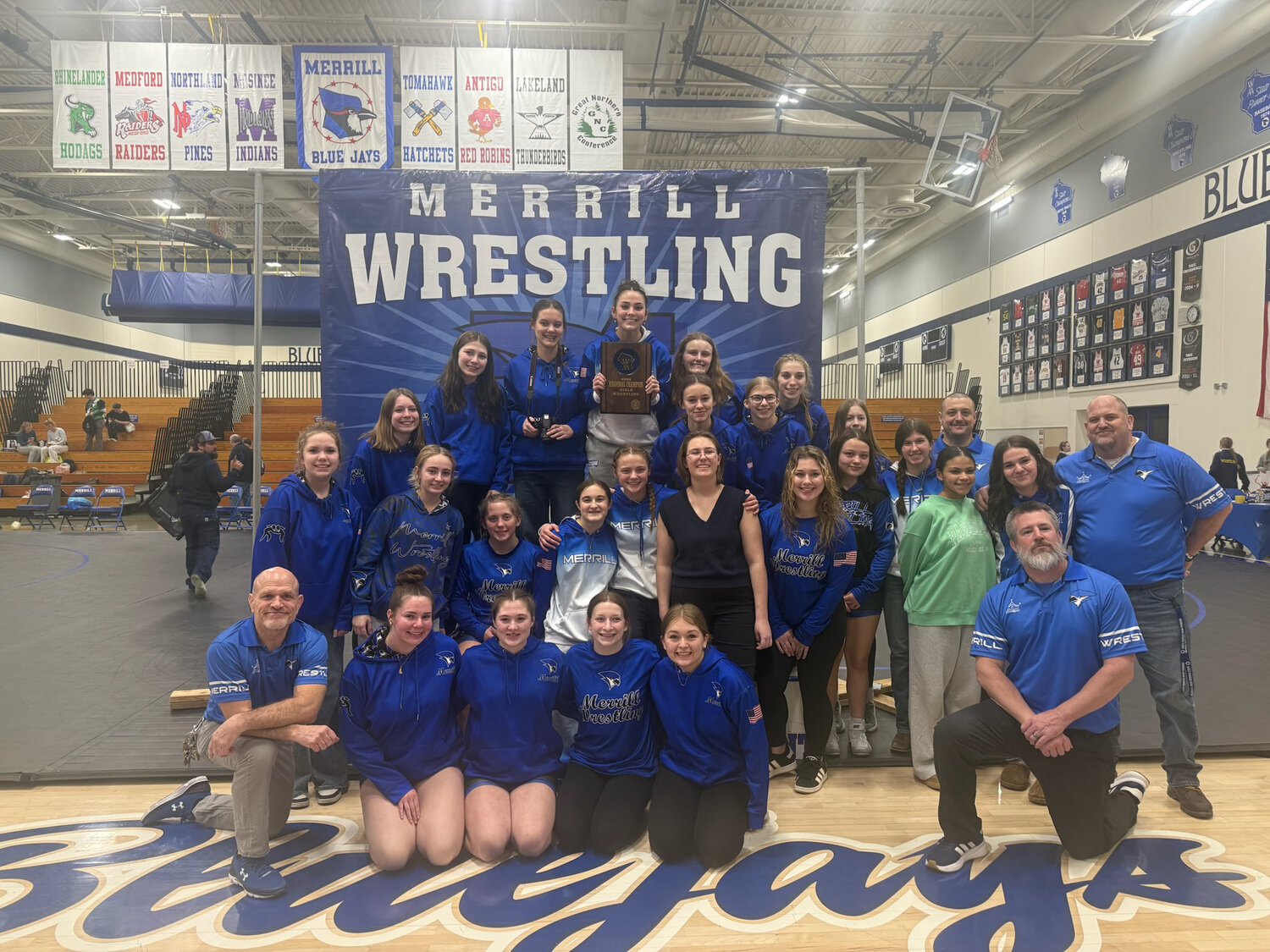 Merrill Varsity Girls Wrestling Team wins second consecutive Regional ...