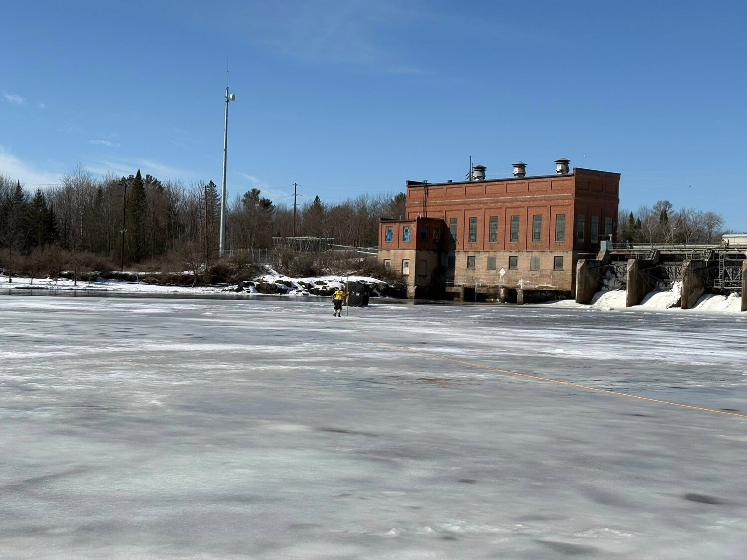 Man rescued after falling through ice near dam at Council Grounds ...