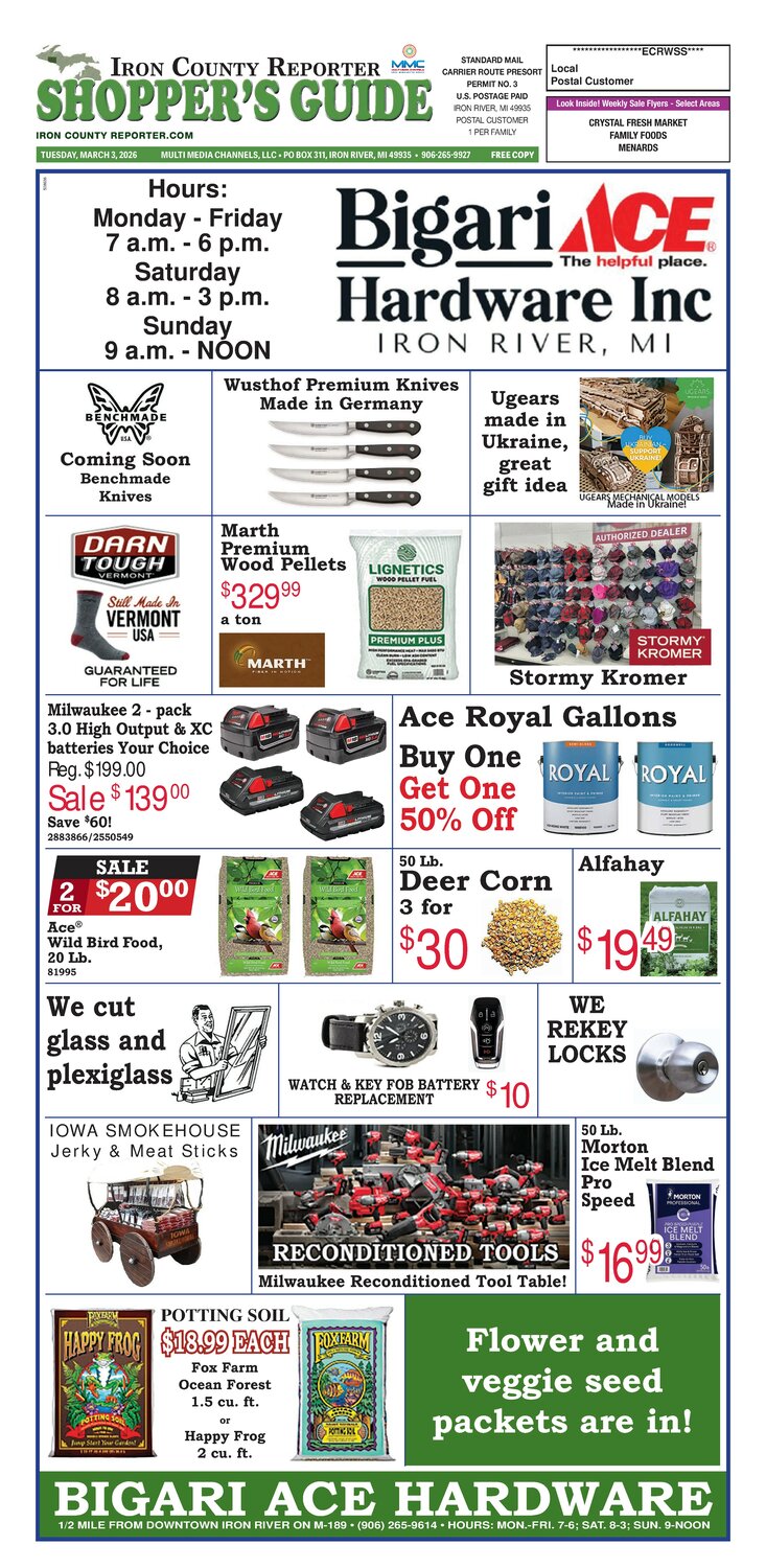 Iron County Shoppers Guide March 3, 2026 - Iron County Reporter