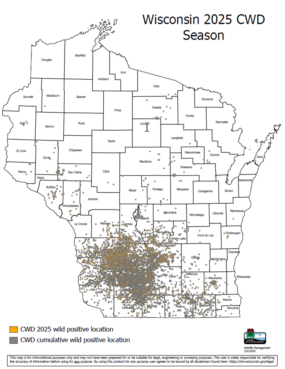 DNR releases summary of 2025 CWD sampling efforts - Tomahawk Leader