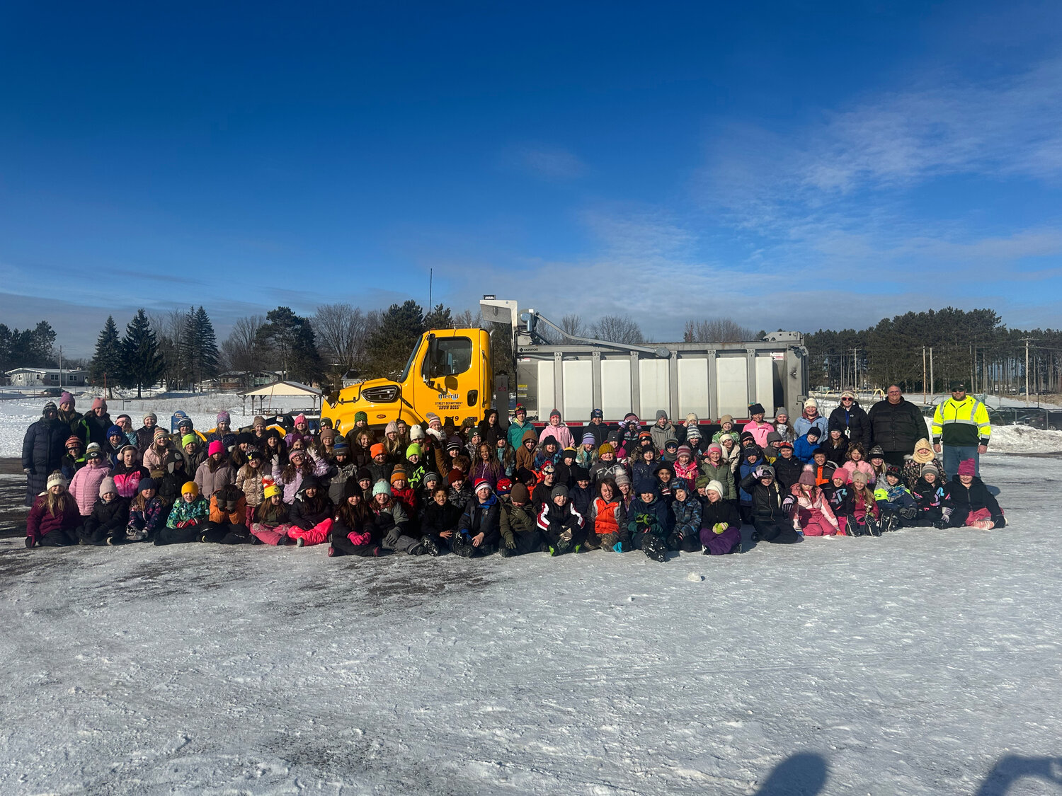 Area students name new Merrill plow truck - Merrill Foto News